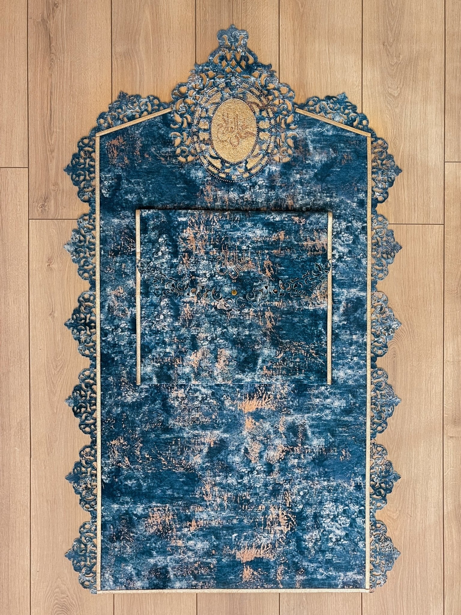 Ruya Blue Luxury Janamaz, Musallah Islamic Mat, Best Muslim Prayer Rug ...